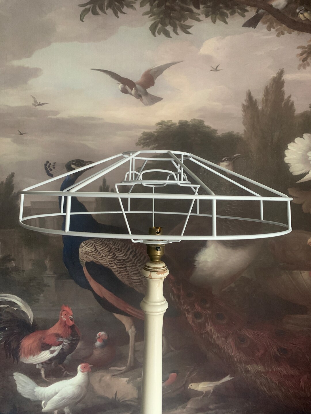 16 Carousel/art Deco Tiffany Style Frame for Pleated/ Soft Lampshade ...