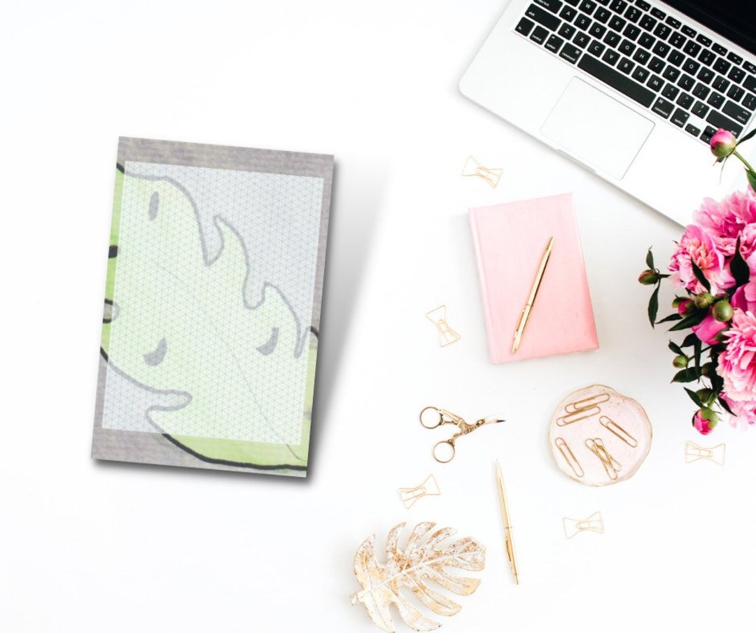 Leafy Note Pad 4x 6 54 Pages Kawaii Art Aesthetic Cute Stationery Gift ...