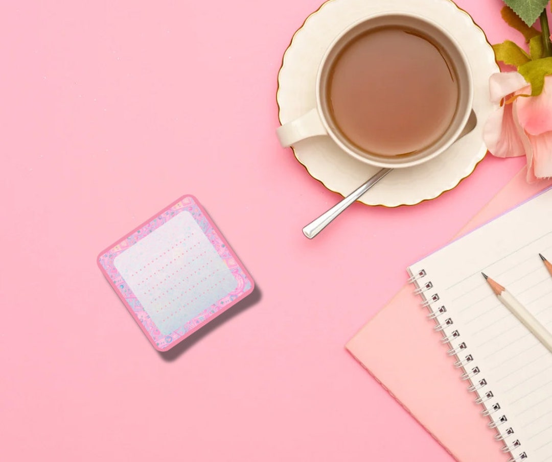 Gamer Girl Bliss Note Pad 2x 2 60 Pages Kawaii Art Aesthetic Cute ...