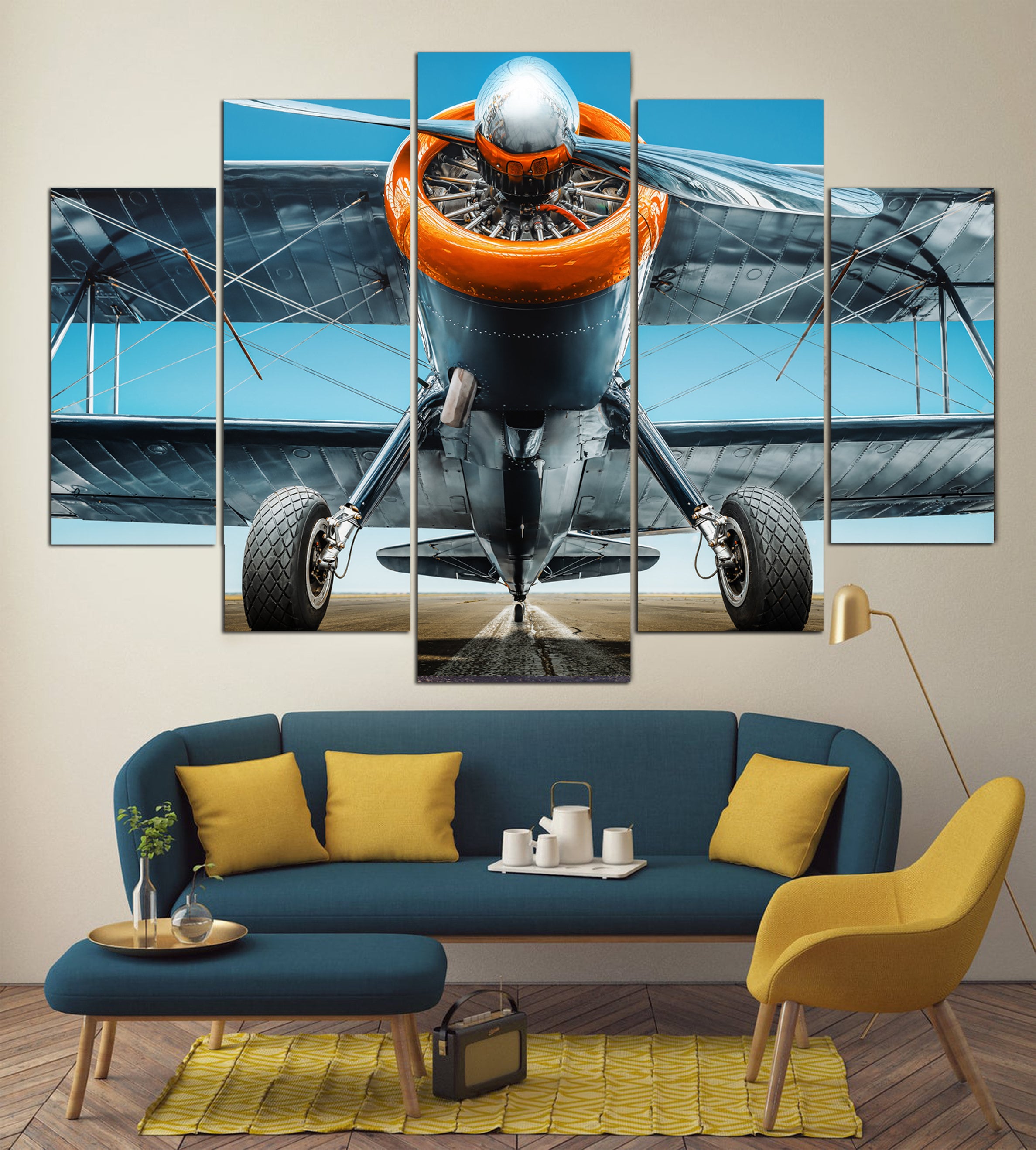 Aircraft Print Airplane Canvas Wall Art Design Airplane Poster | Etsy