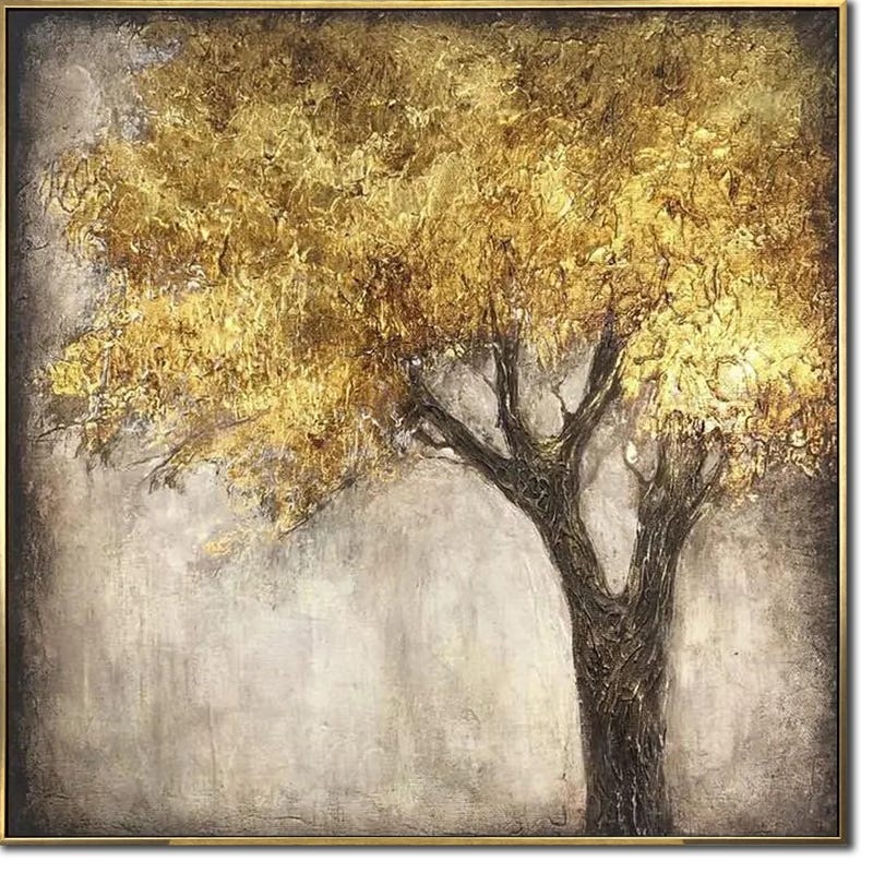 Modern Tree Painting - Etsy