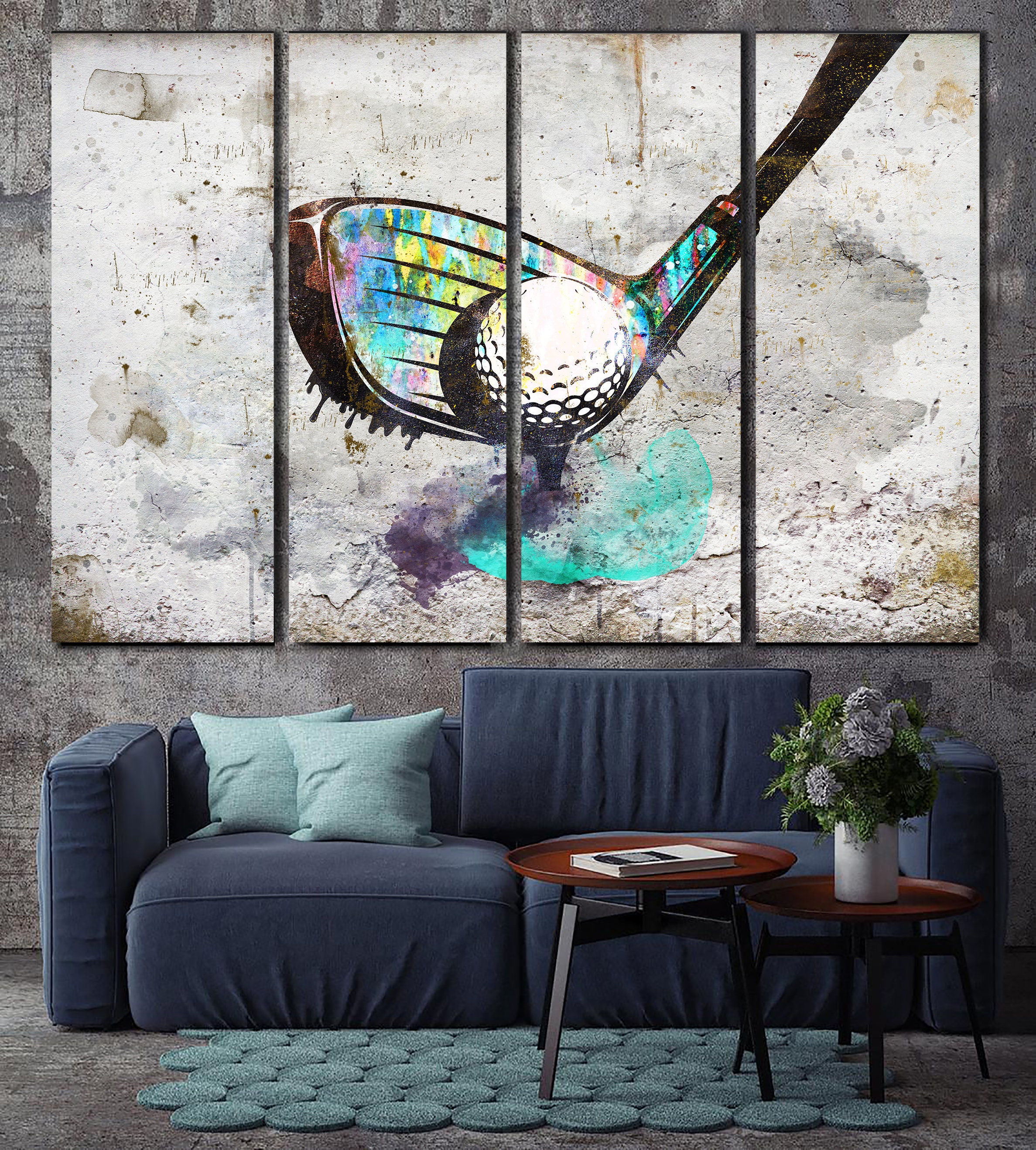 Golf Club Art Print Golf Ball Wall Art Sport Print Sport Print - Etsy