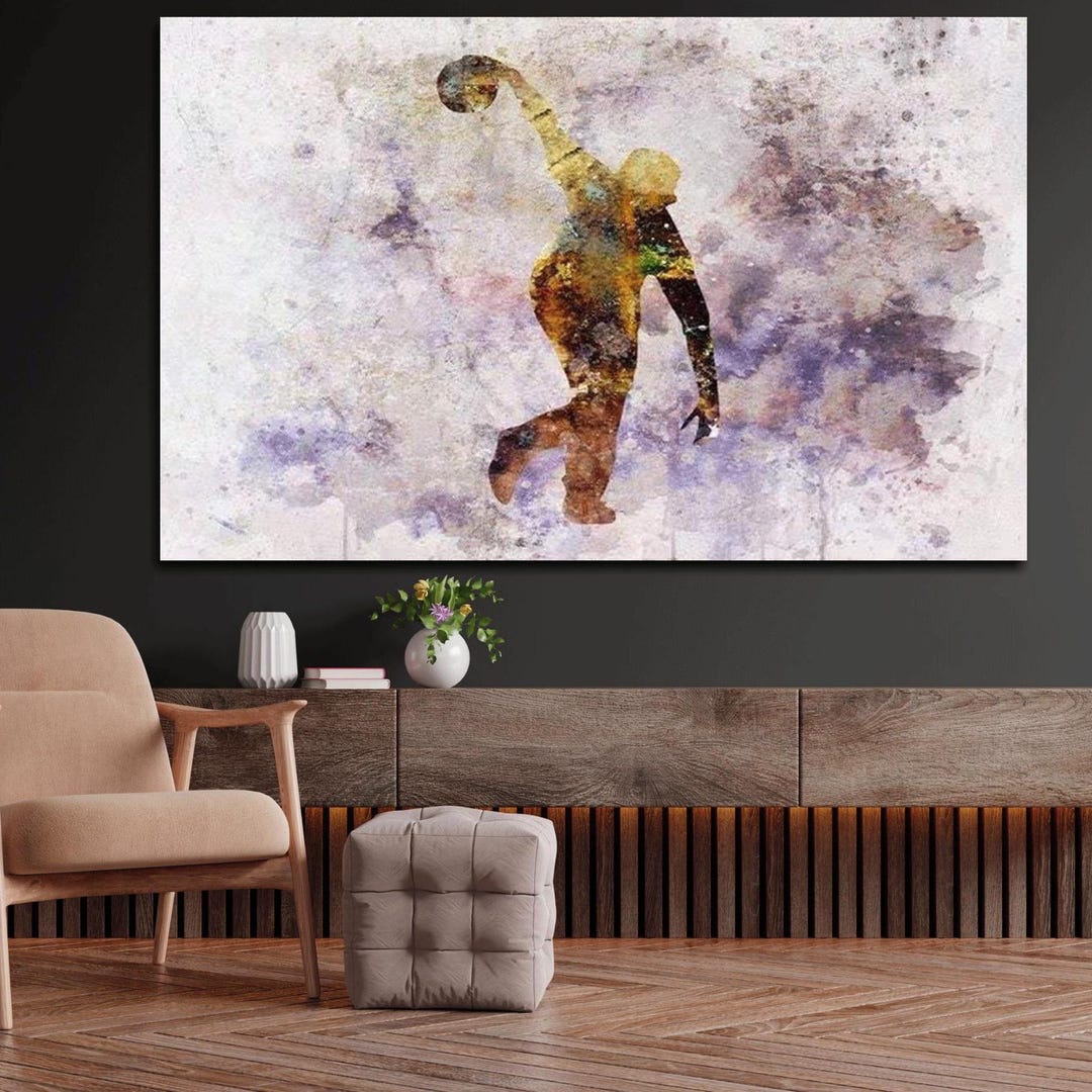 Original Print Shot Put Wall Art Athlete Silhouette Print Sports Decor ...