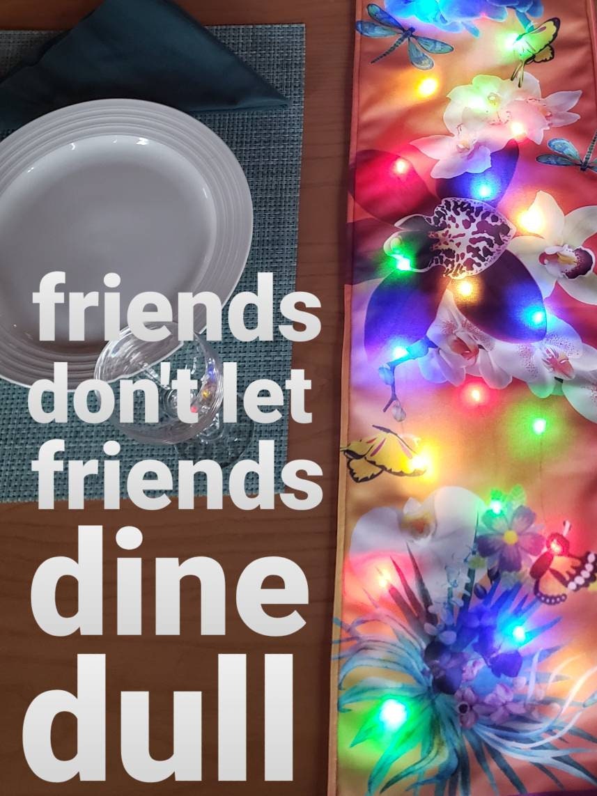 Botanical Garden Rechargeable LED Light up Table Runner - Etsy