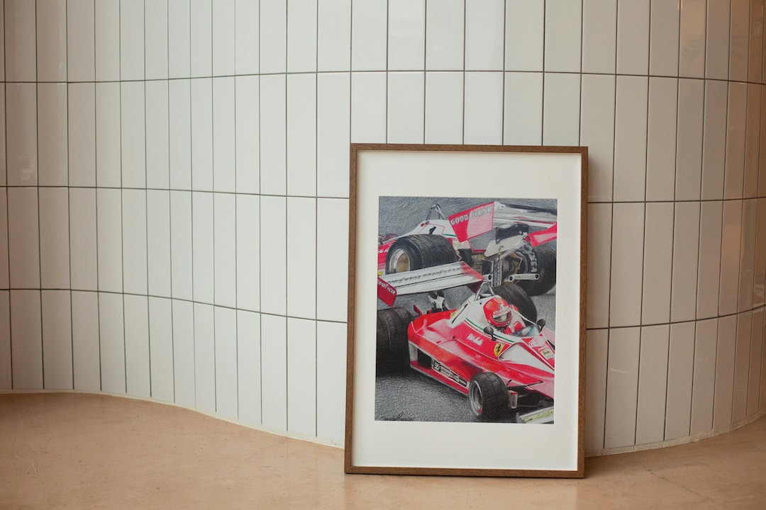 Ferrari 312T "niki Lauda", Original Art, 295x405mm - Etsy