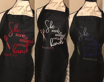 Christian aprons | Etsy