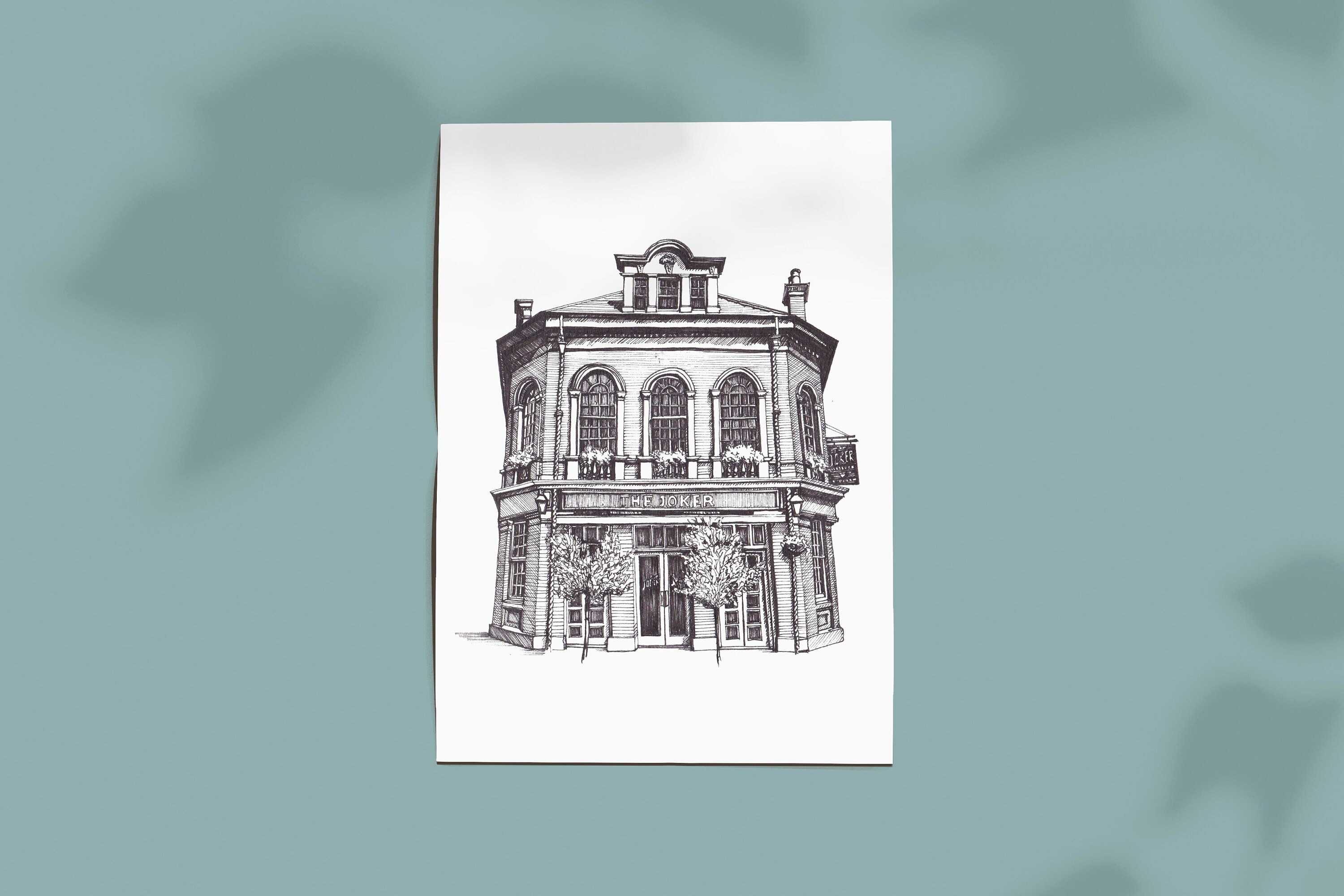 The Joker Brighton Drawing - Etsy