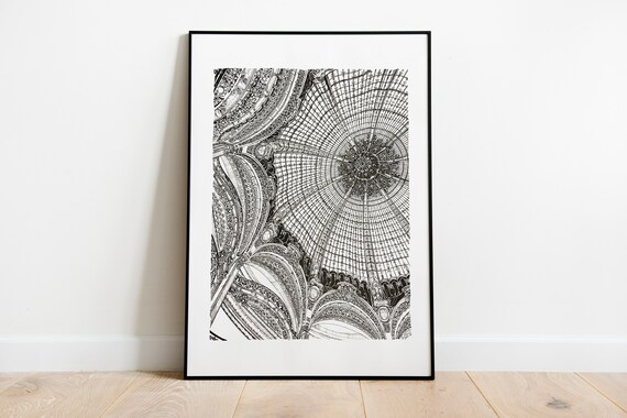 Galerie Lafayette Paris A3 Drawing | Etsy
