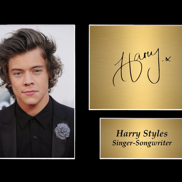 Harry Styles Signed - Etsy UK