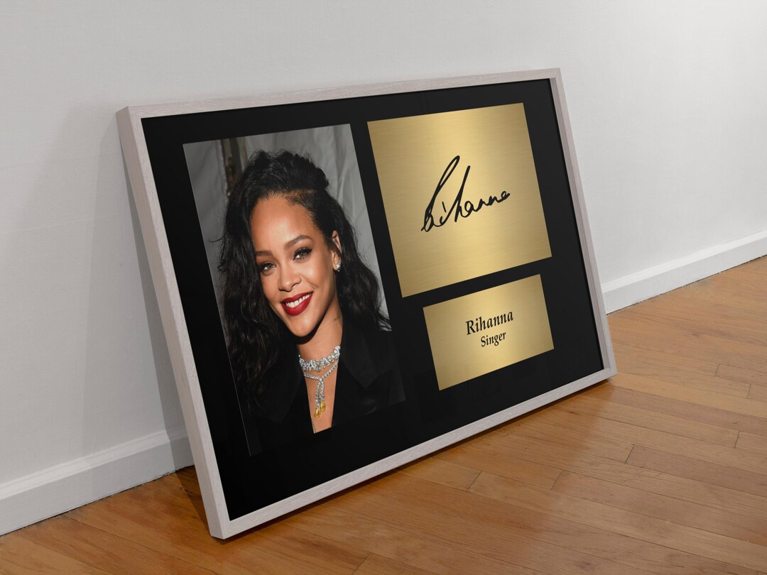 Rihanna Signed A4 Digital Download - Etsy