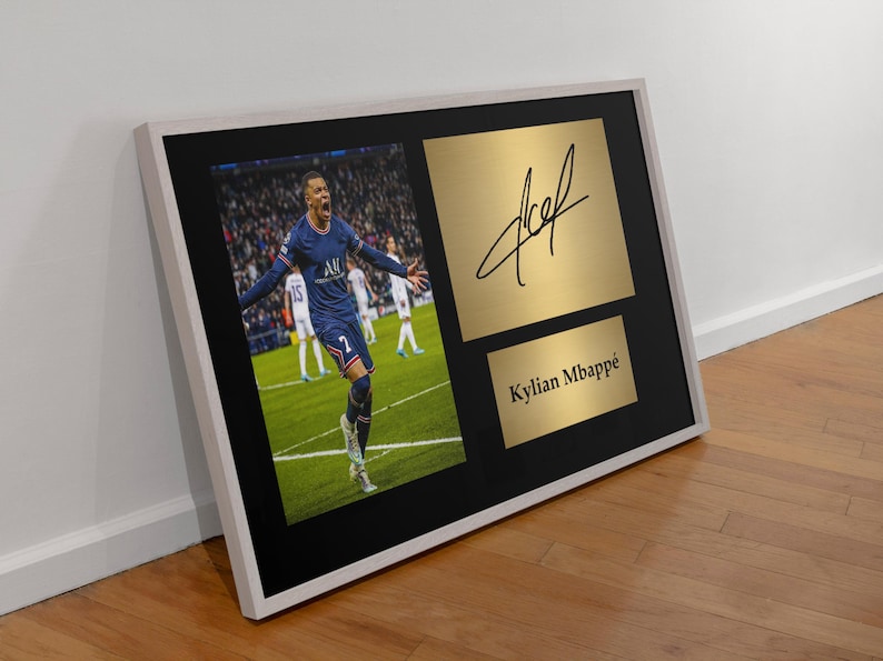 Kylian Mbappe Signed A4 Digital Download - Etsy
