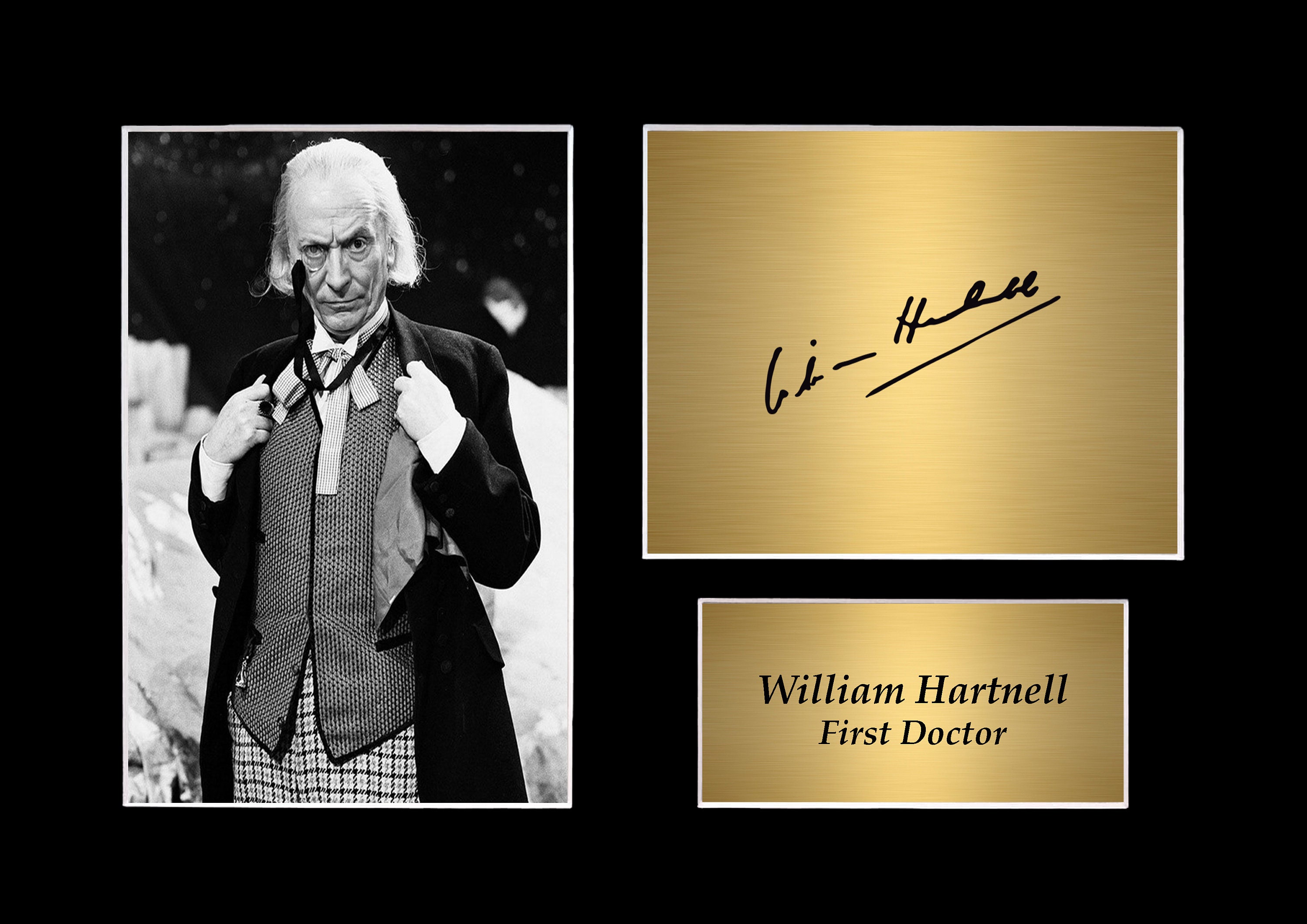 Signed William Hartnell Mount Autograph Print A4 - Etsy