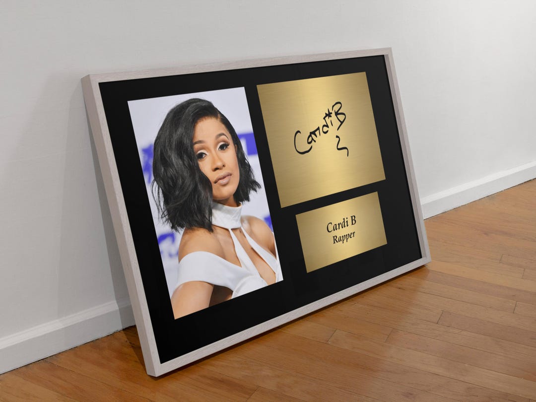 Cardi B Signed A4 Digital Download - Etsy