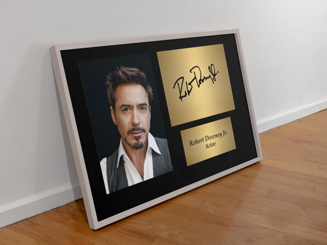 Robert Downey Jr Signed A4 Digital Download - Etsy