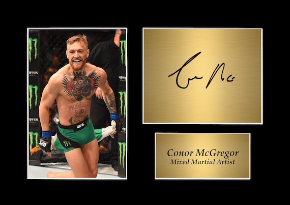 Signed Conor Mcgregor Mount Autograph Print A4 - Etsy