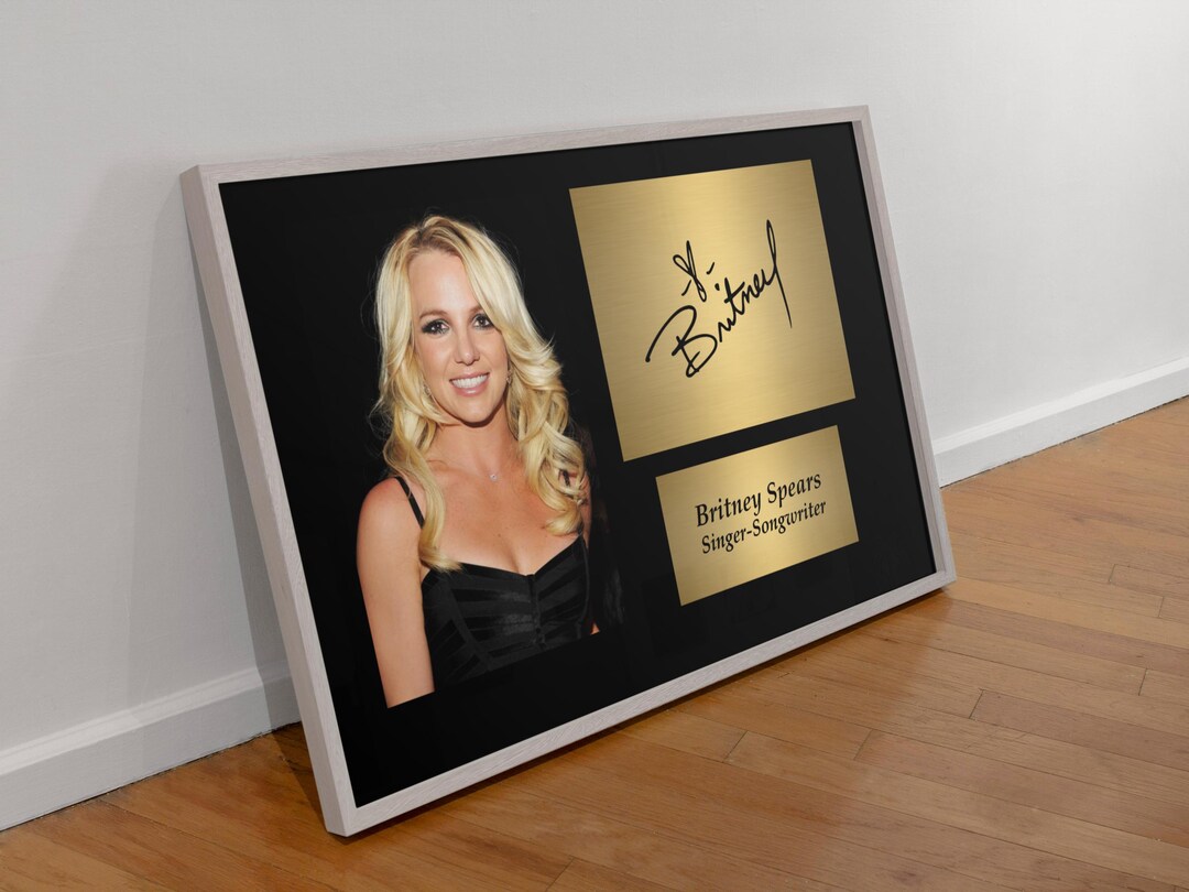 Britney Spears Signed A4 Digital Download - Etsy