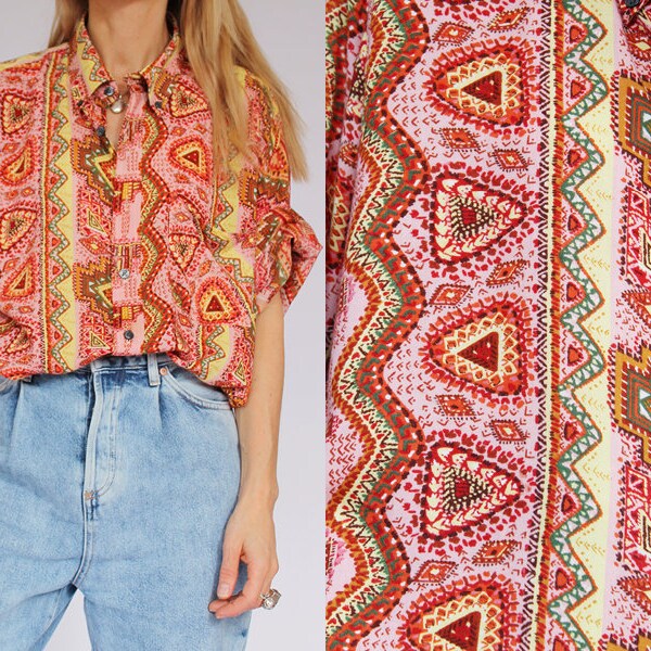 90s Blouse - Etsy