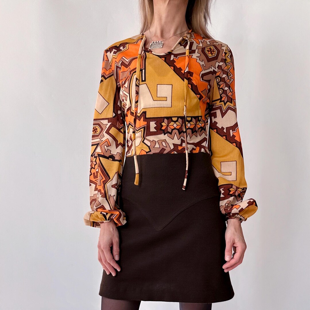 Vintage Sixties Mod Dress Mini Jurk Shubette of London - Etsy
