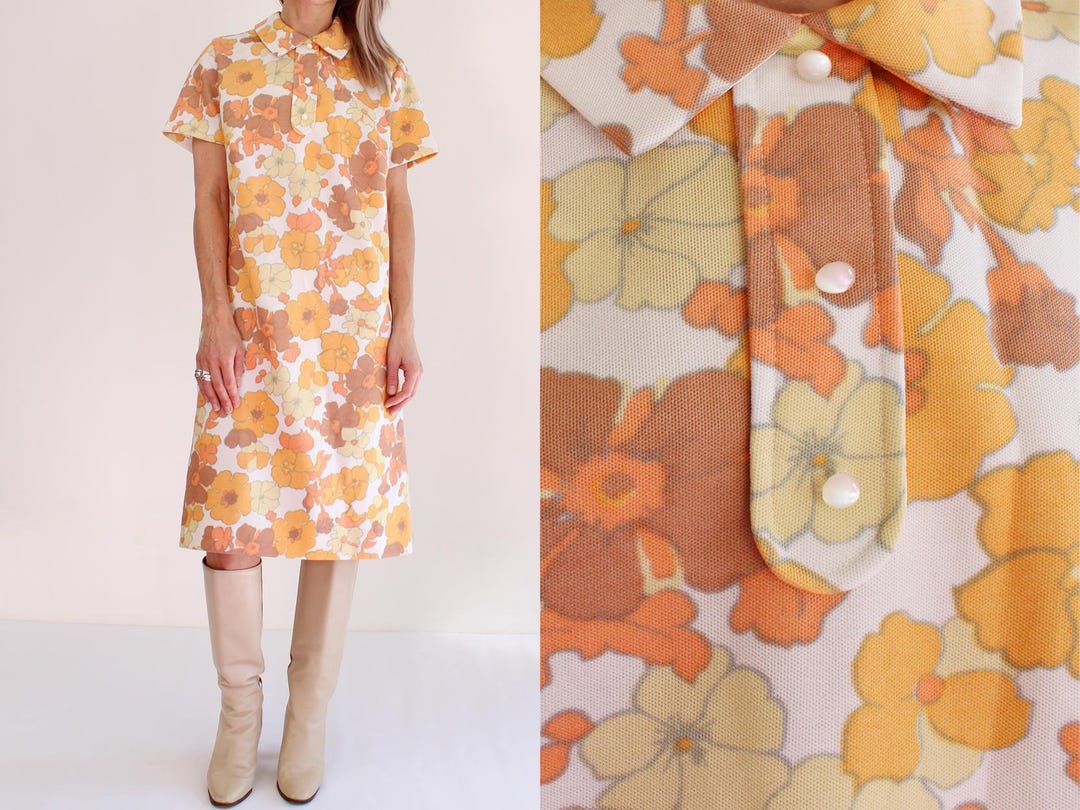 Sixties Vintage MOD Dress - Etsy