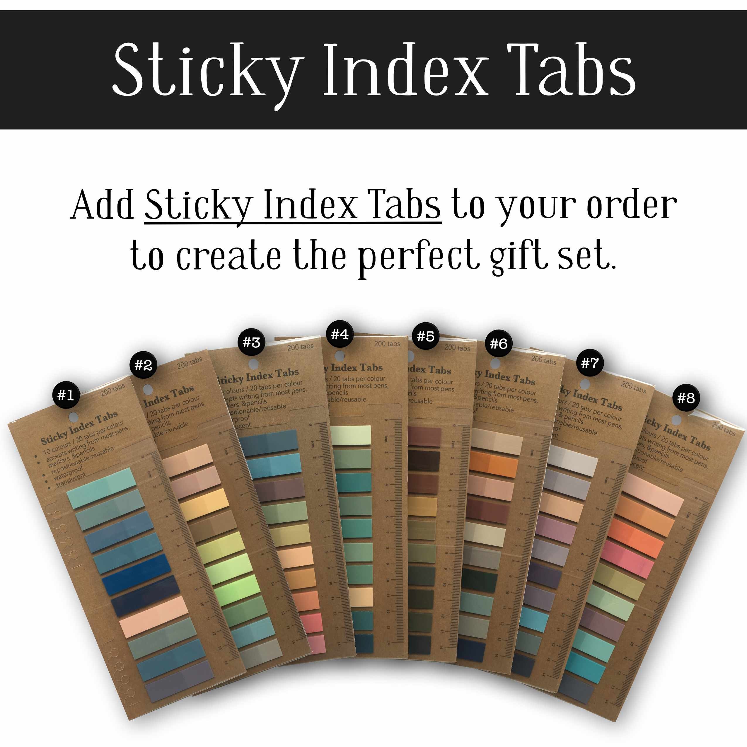 Sticky Index Tabs | Transparent Sticky Tabs for Books | Sticky Note ...