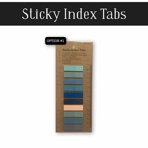 Sticky Index Tabs | Transparent Sticky Tabs for Books | Sticky Note ...