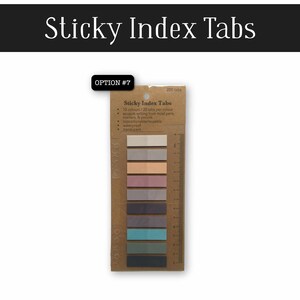 Sticky Index Tabs | Transparent Sticky Tabs for Books | Sticky Note ...