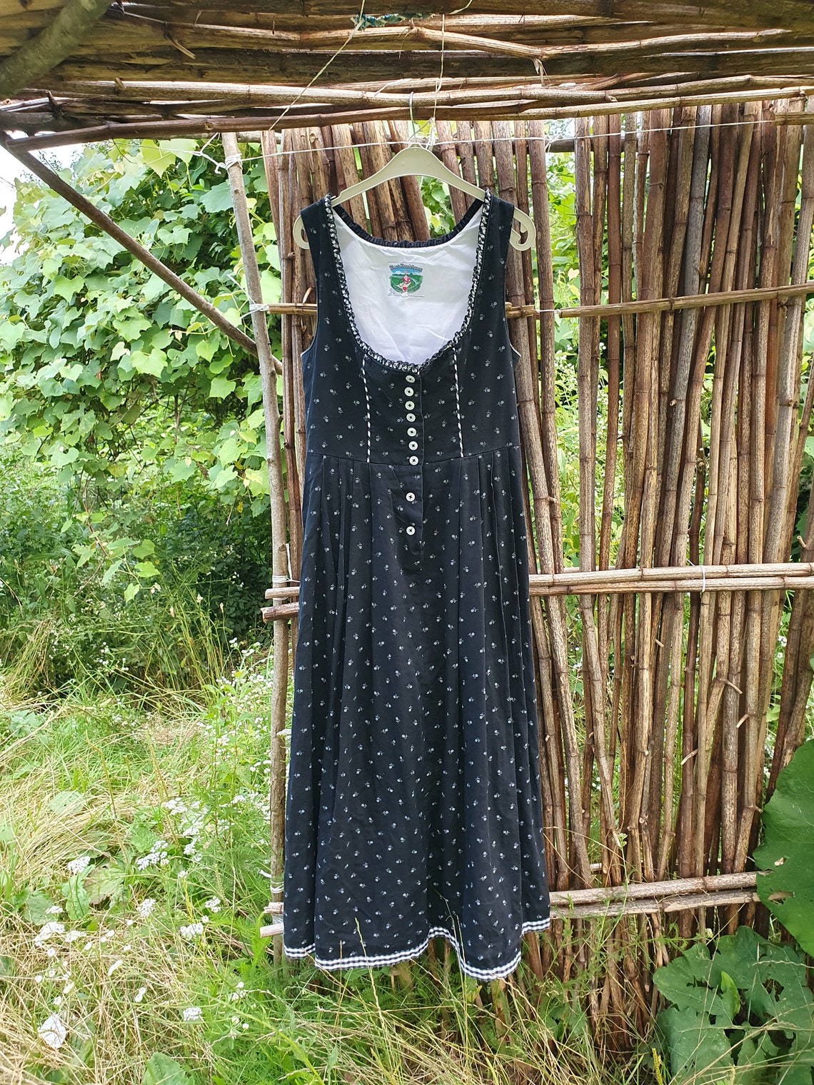 Vintage Tyrolean Dress, Size DE 38, M, Oktoberfest Folk German Dress ...