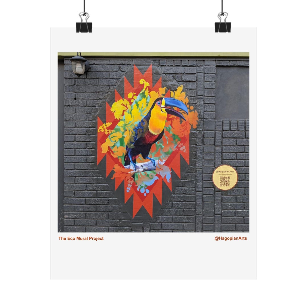 Channel Billed Toucan Mural Photo, Eco Mural Project 9, Fine Art Photo ...