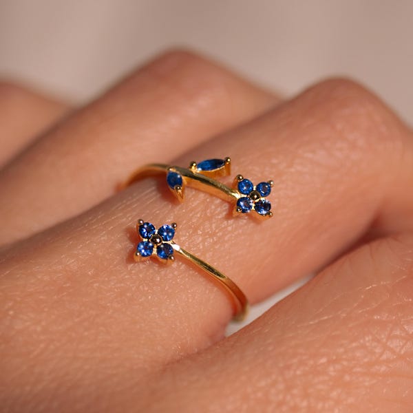 Blue Sapphire Ring - Etsy