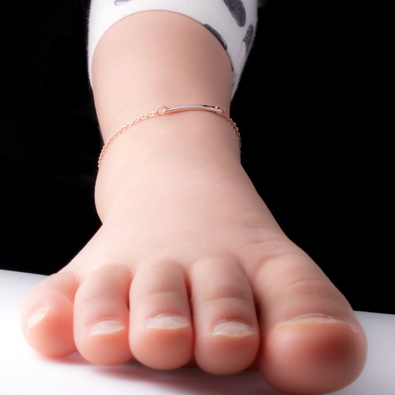 Personalized Baby Anklet Baby Gift Customized Kids - Etsy
