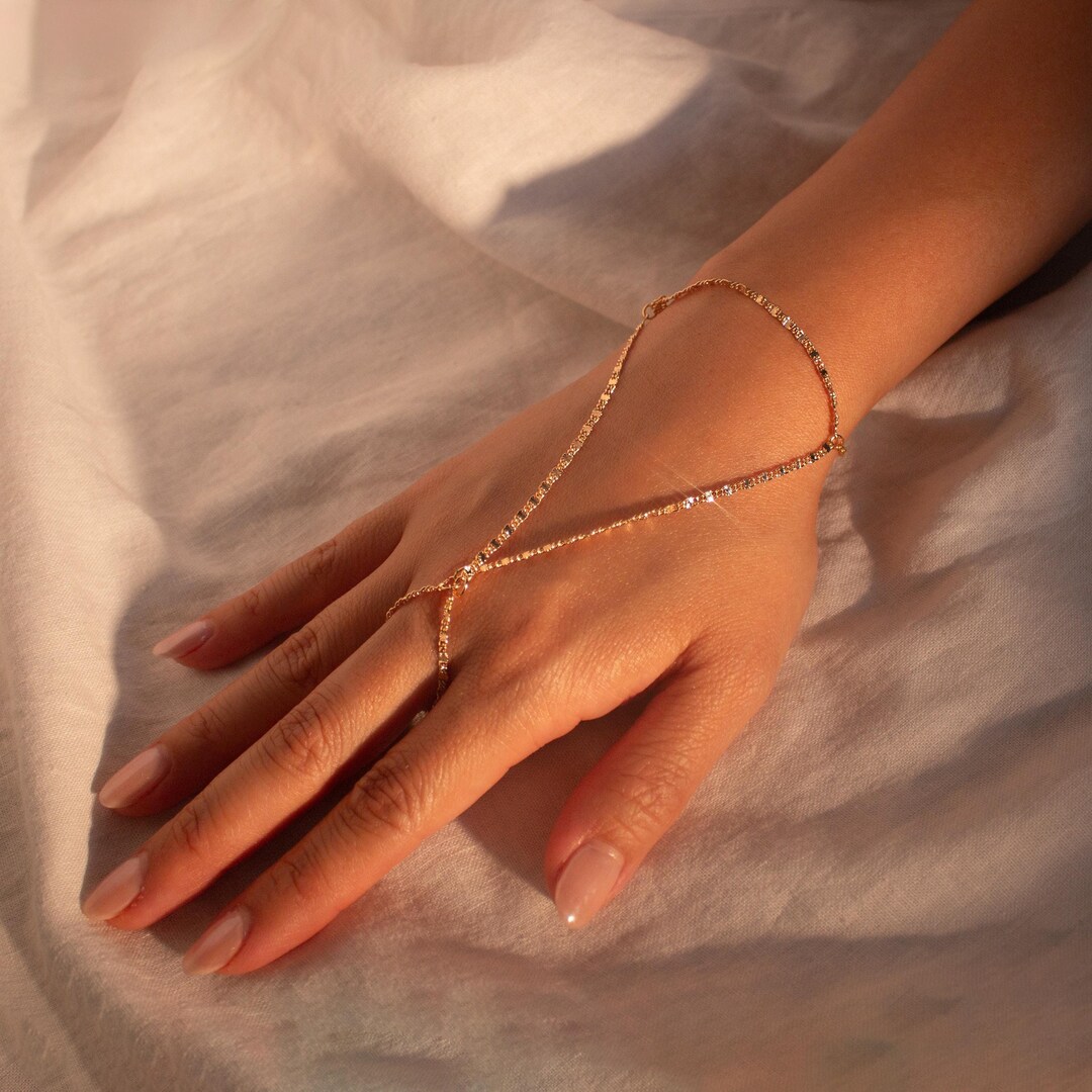 Hand Chain Ring Slave Bracelets Ring Bracelet Hand Chain Bracelets Best ...