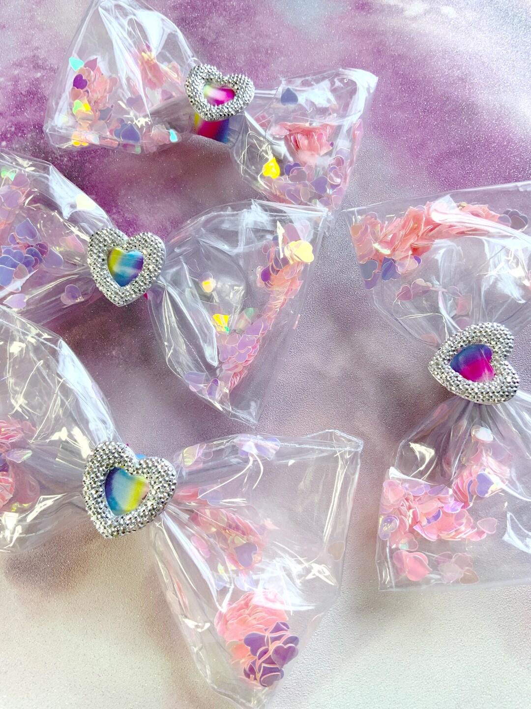 Uchuu Kei See Through Bow With Hearts! - Etsy