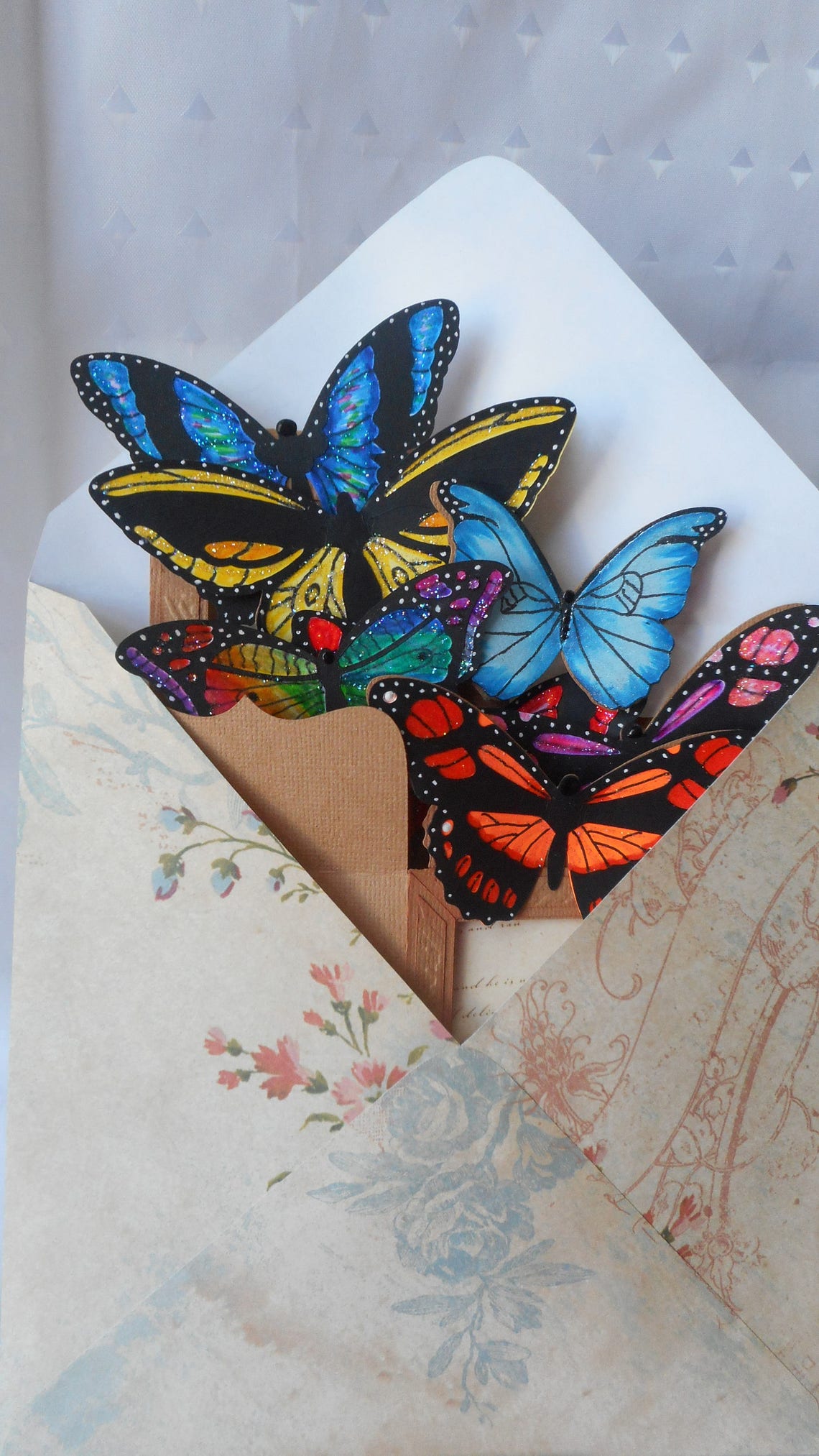 Flutter Butterfly Pop-up Birthday Cards Handmade Birthday - Etsy