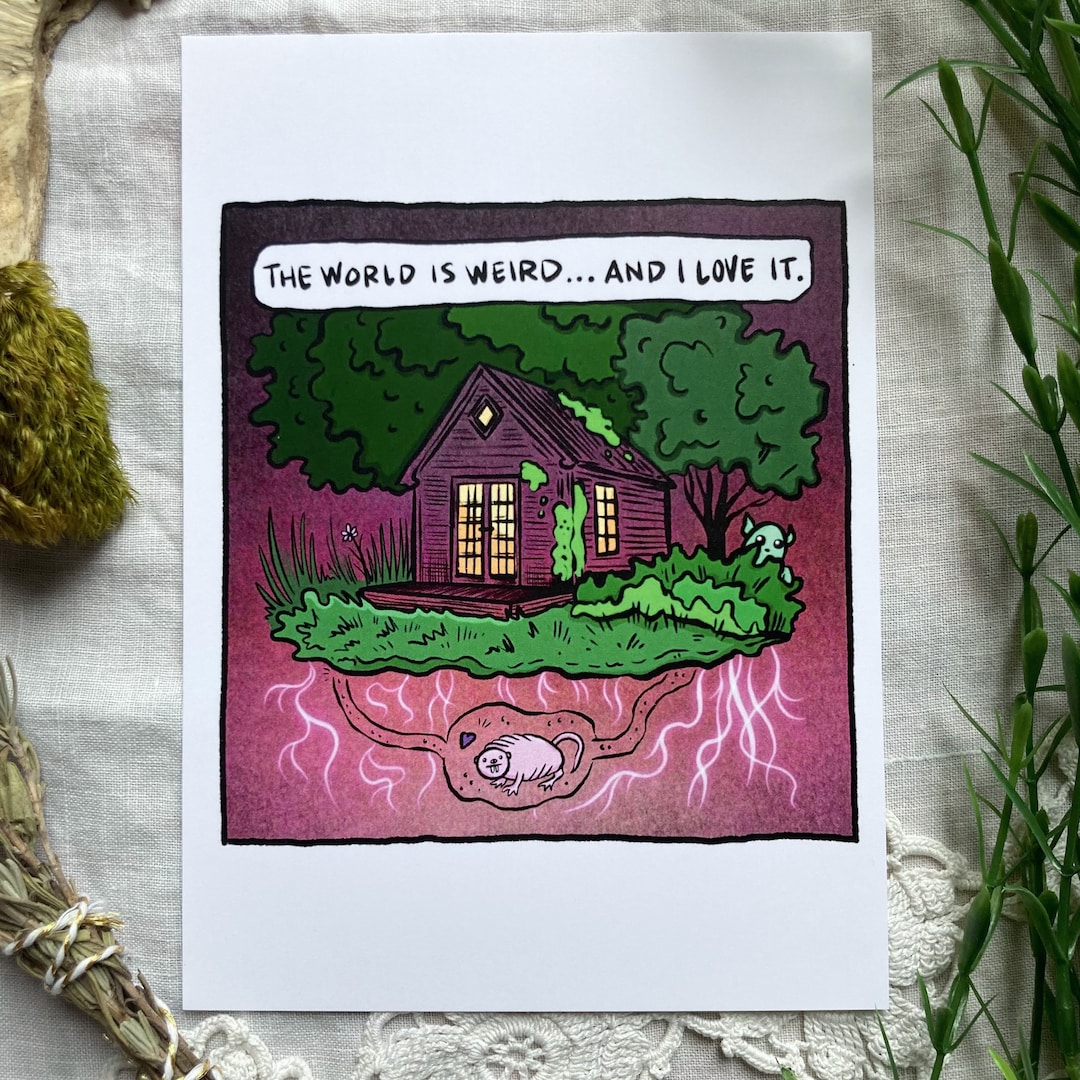 The World is Weird Print - 5x7 - Etsy
