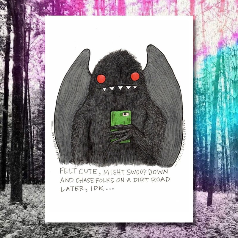 Cute Mothman Art - Etsy