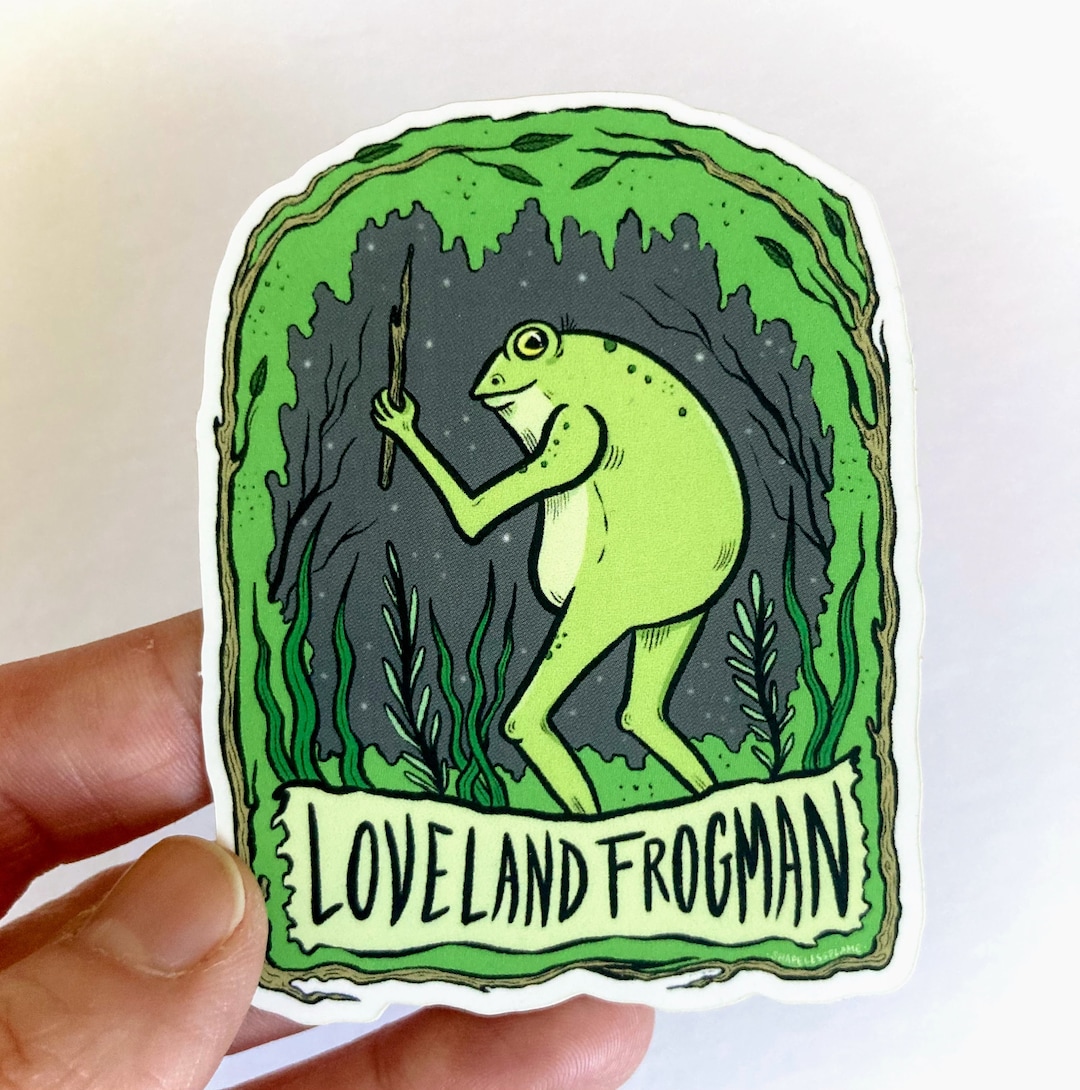 Loveland Frogman Vinyl Sticker - Etsy