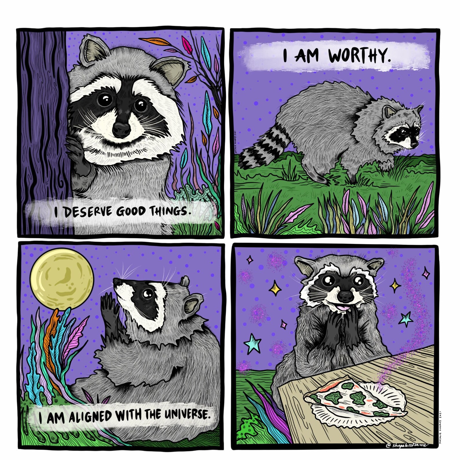 Trash Magick Comic Art Print - 8x10 - Etsy
