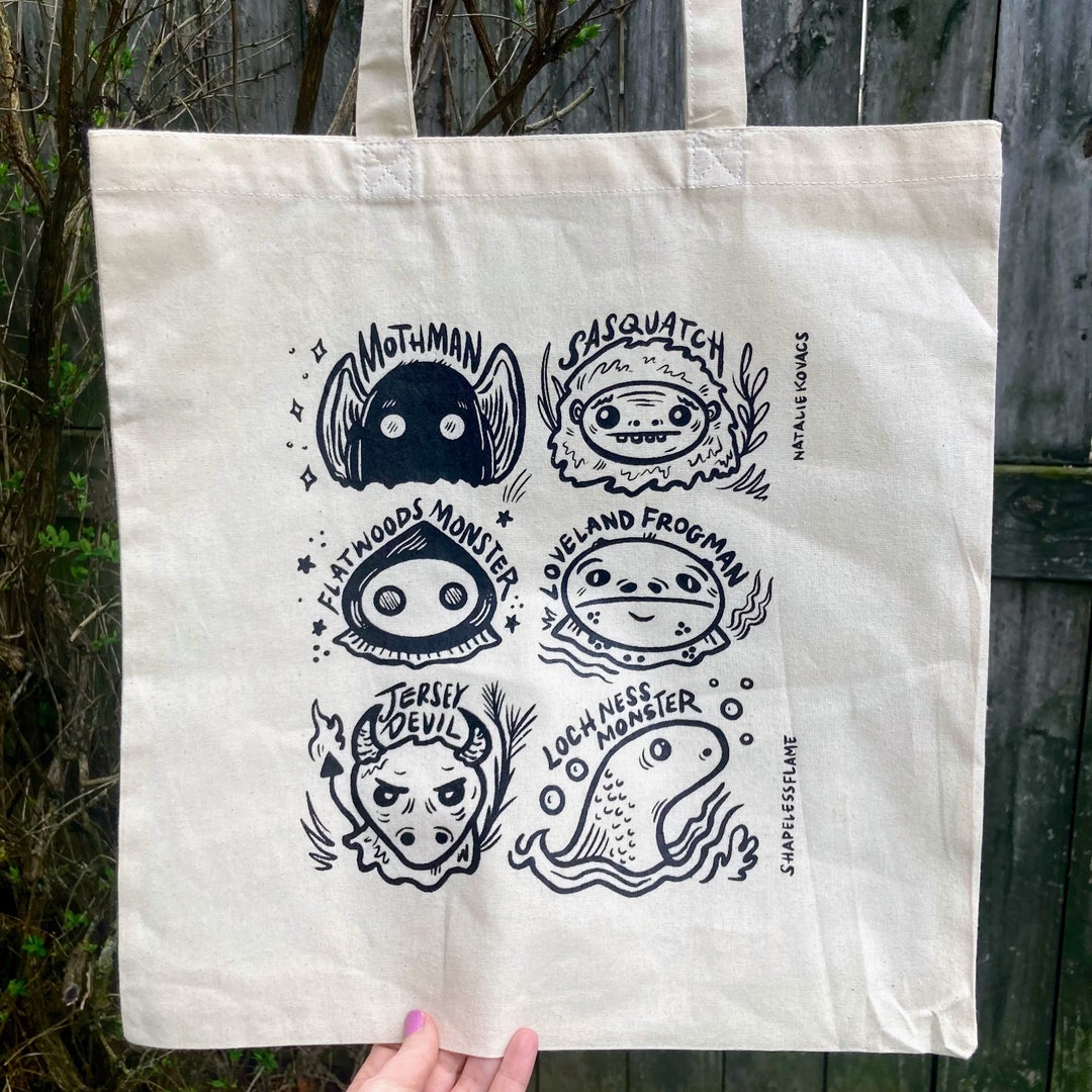 Know Your Cryptids Basic Screenprinted Tote Bag - Etsy