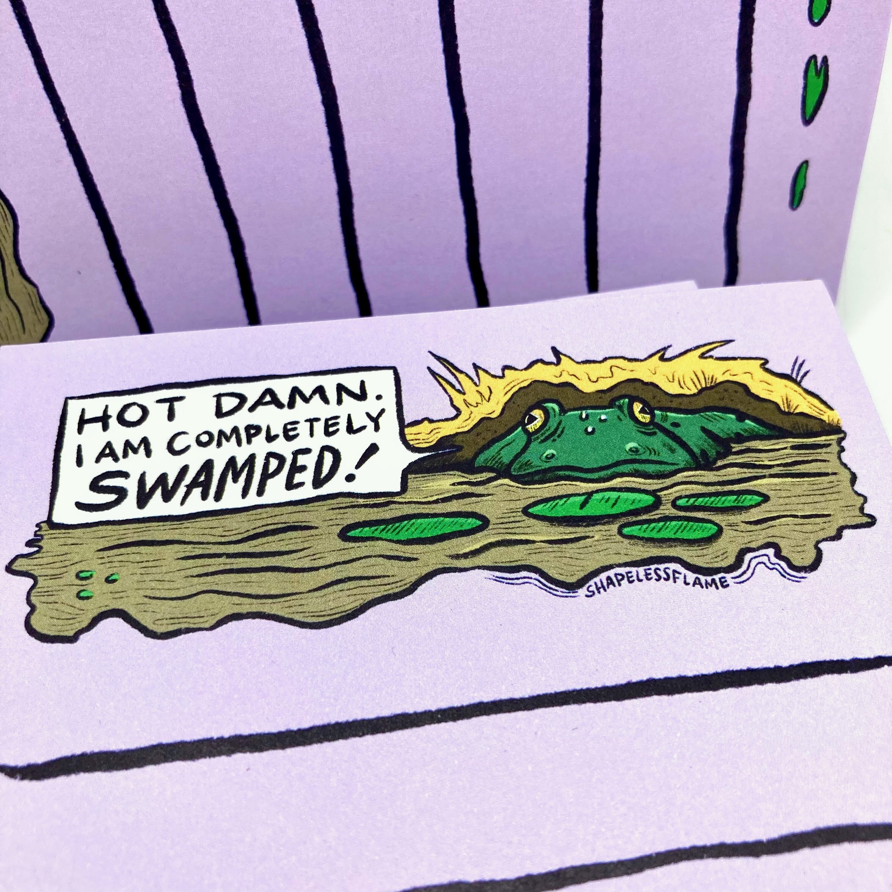 Hot Damn I Am Completely Swamped Frog Notepad - Etsy