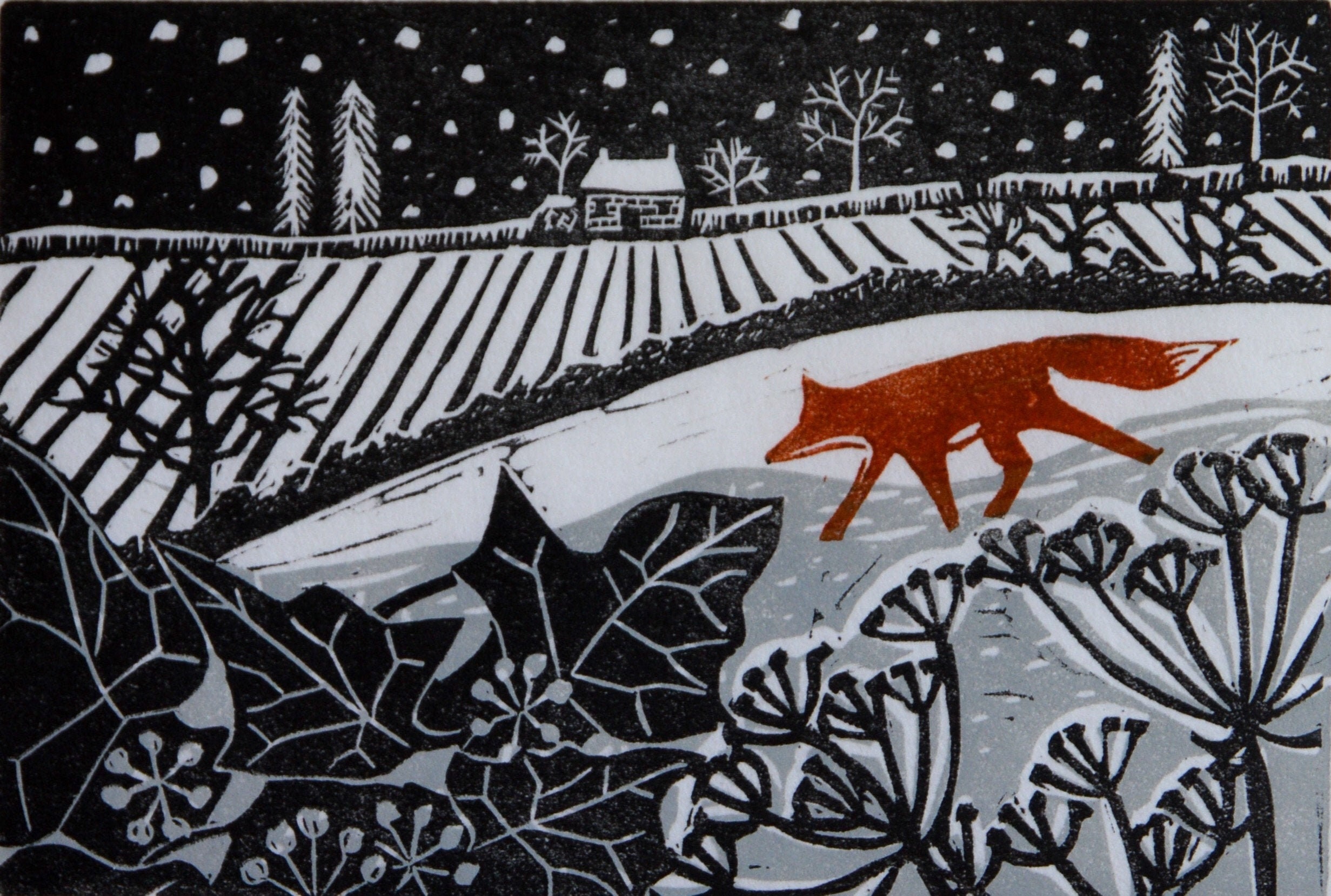 Original Multi-block Linocut Print - Etsy