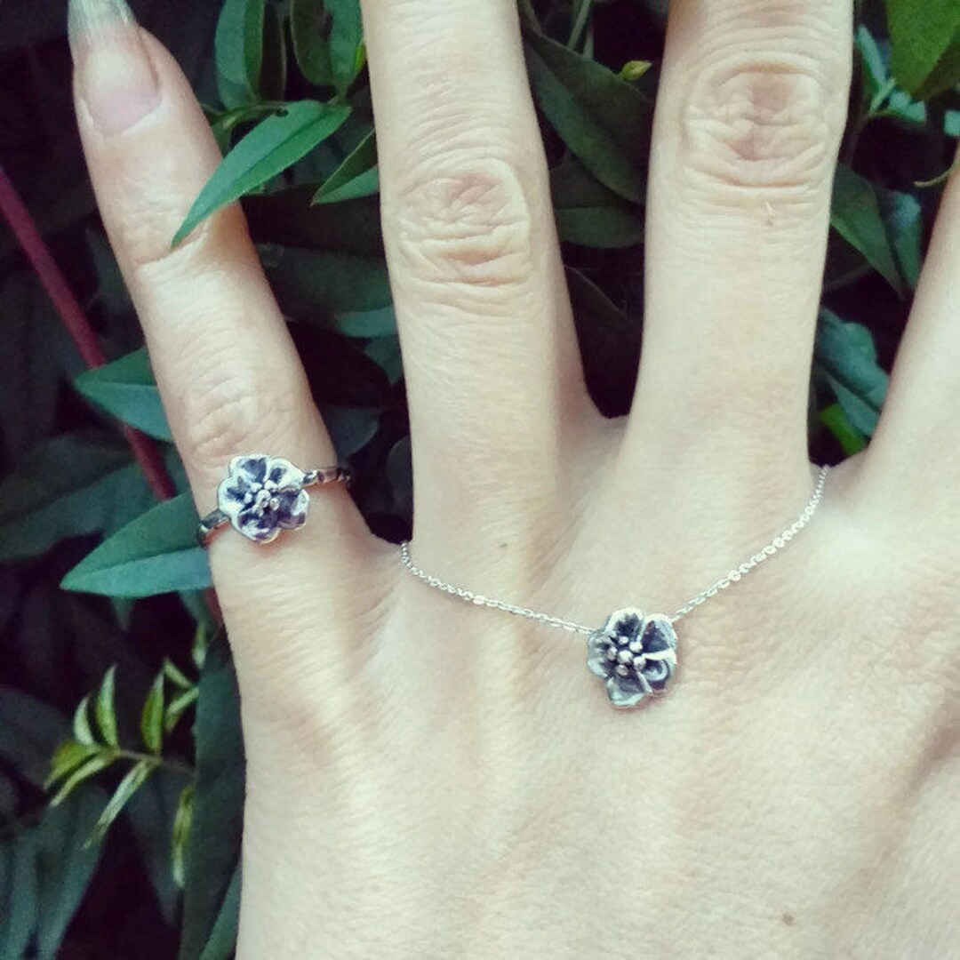 Sakura Ring | Cherry Blossom Engagment Ring | Sakura Wedding | Handmade ...