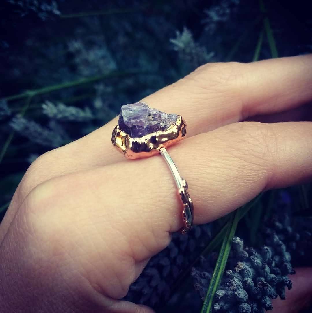 Rough Star Ruby on Sterling Silver Band Ring | Raw Natural Star Ruby ...