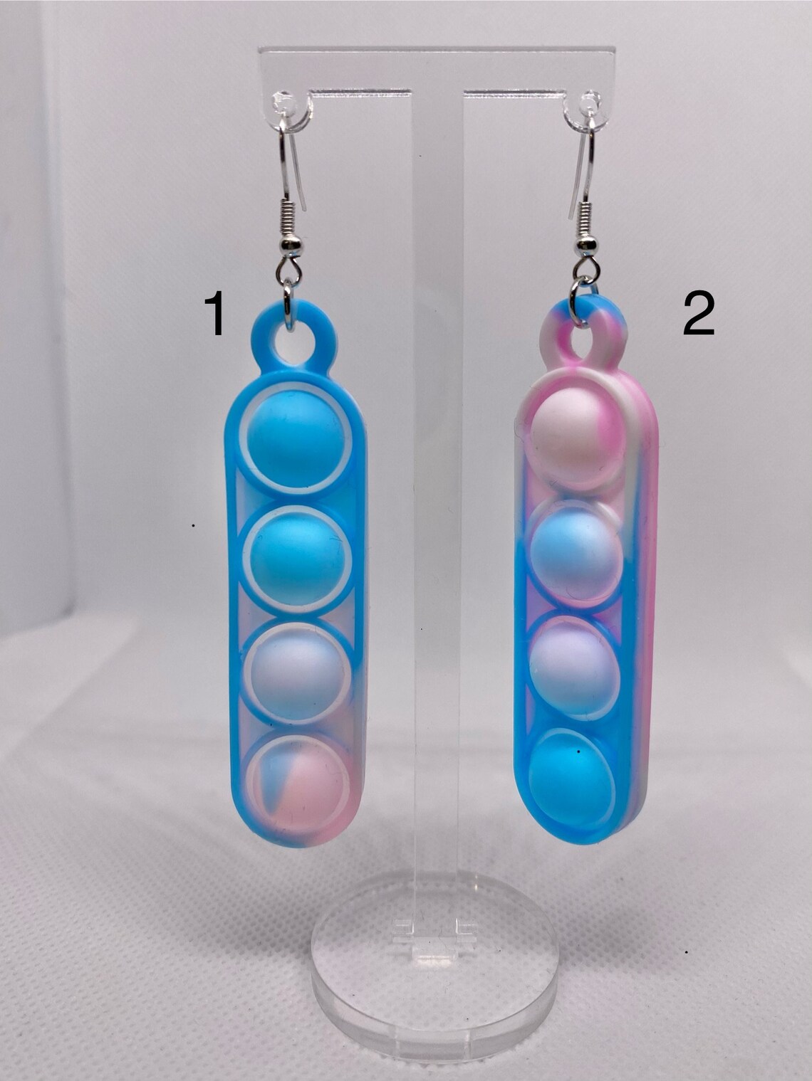 Pop It Fidget Earrings Fidget Toys Functional Earrings Popit - Etsy