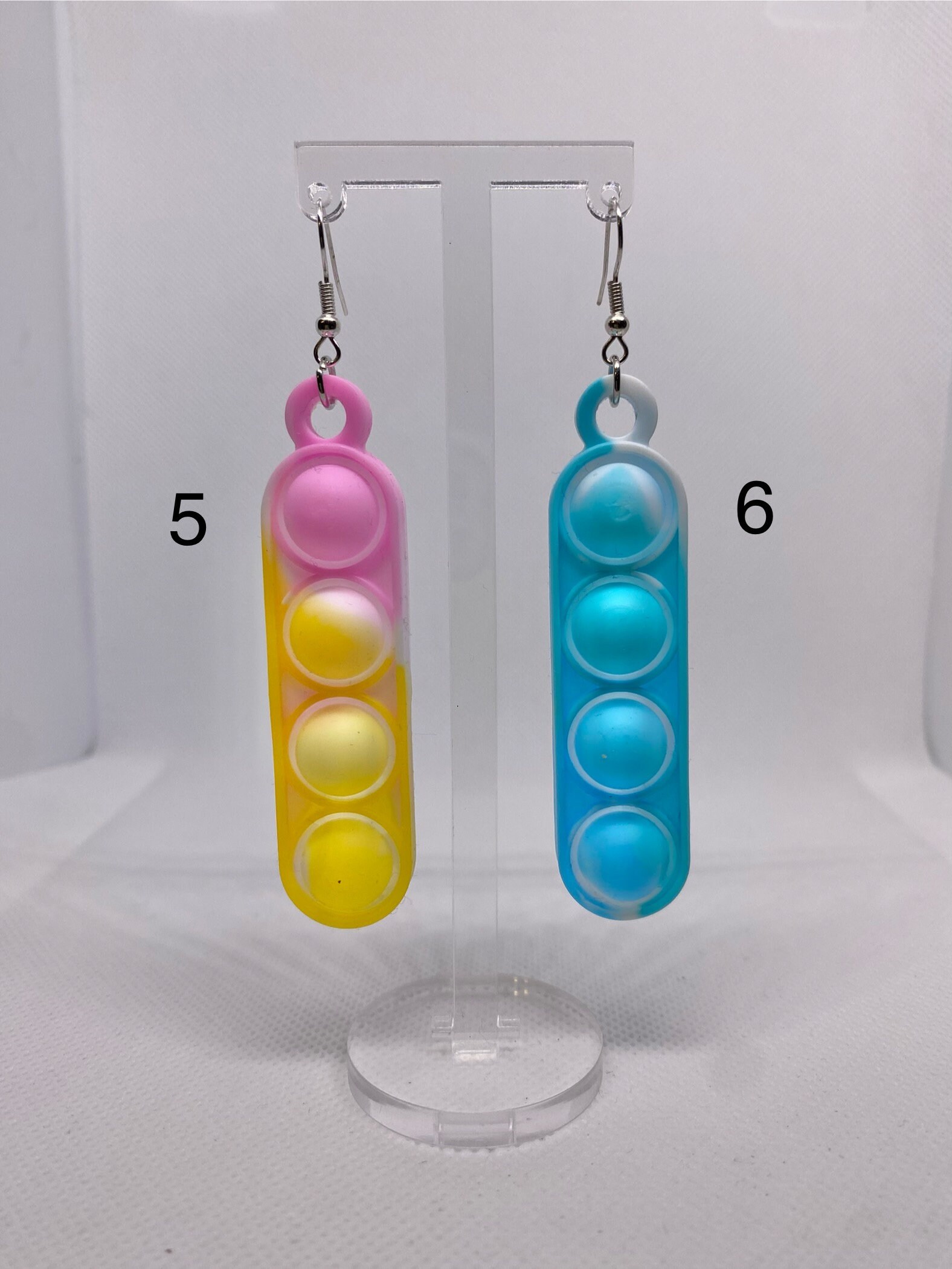 Pop It Fidget Earrings Fidget Toys Functional Earrings Popit - Etsy
