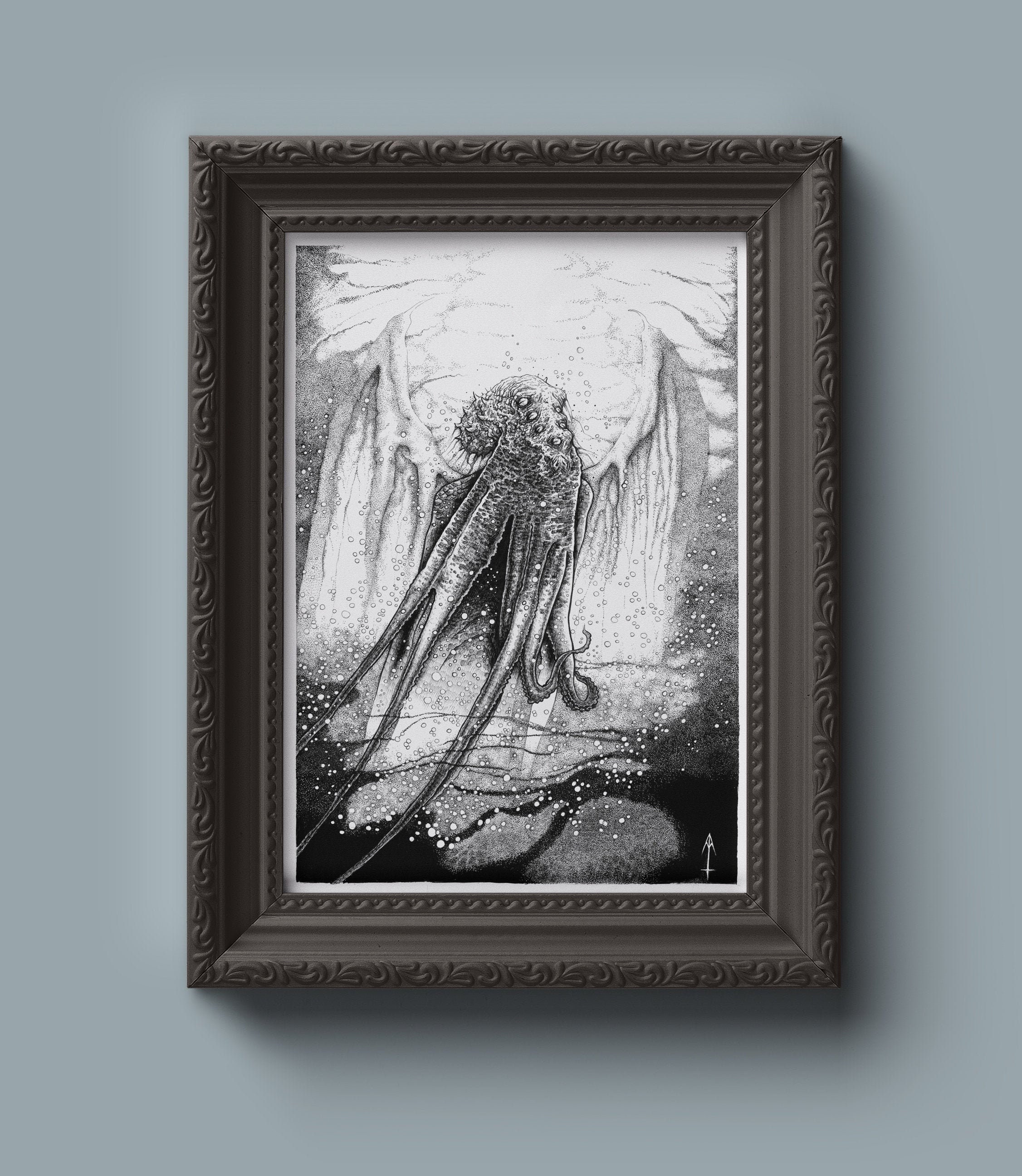 Cthulhu Cthulhu Mythos Dark Art Horror Art - Etsy