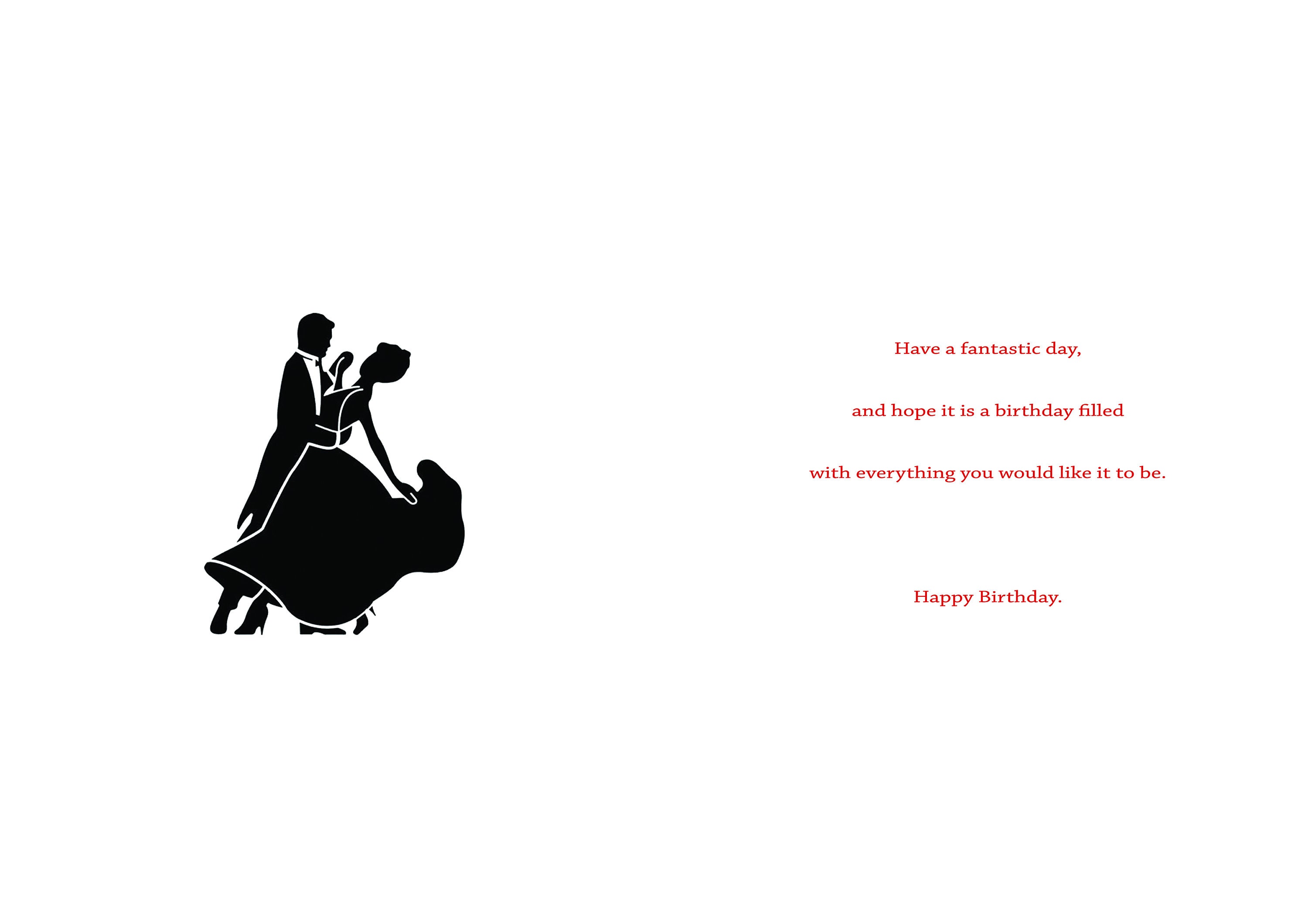 Ballroom Dancers Birthday Card - Etsy Hong Kong