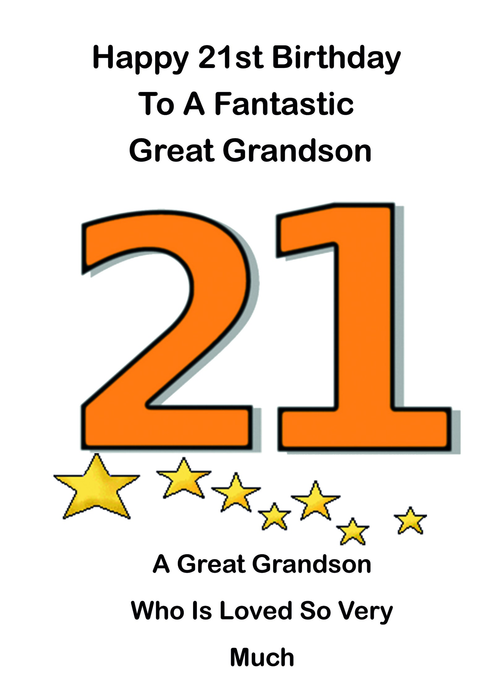 Great Grandson 21st Birthday Card Etsy great-grandson-21st-birthday-card-etsy