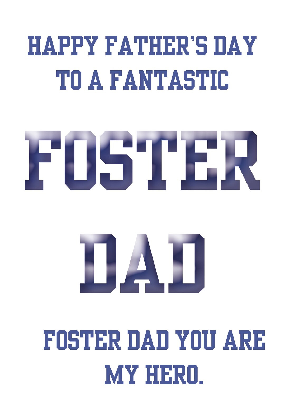 Tarjeta del Día del Padre Foster Dad - Etsy México