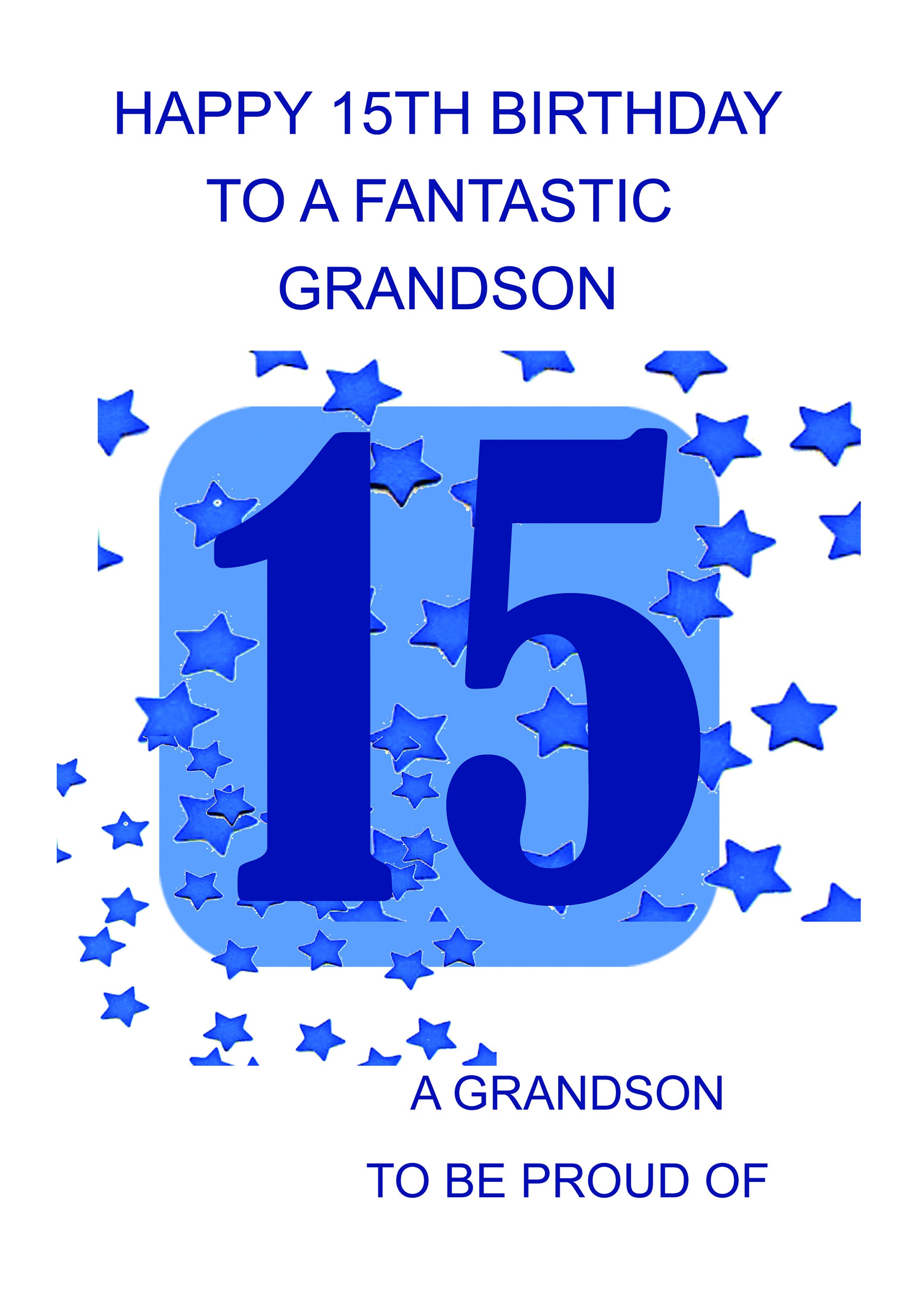Grandson 15th Birthday Card Etsy Grandson 15th Birthday Card Etsy