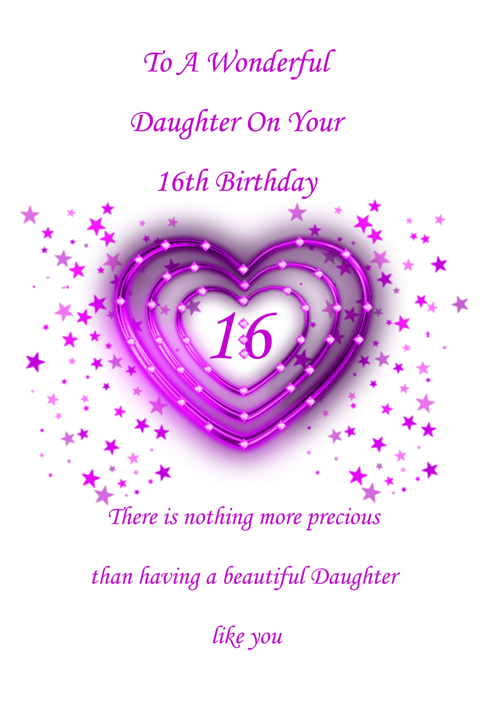 Daughter 16th Birthday Card Etsy UK